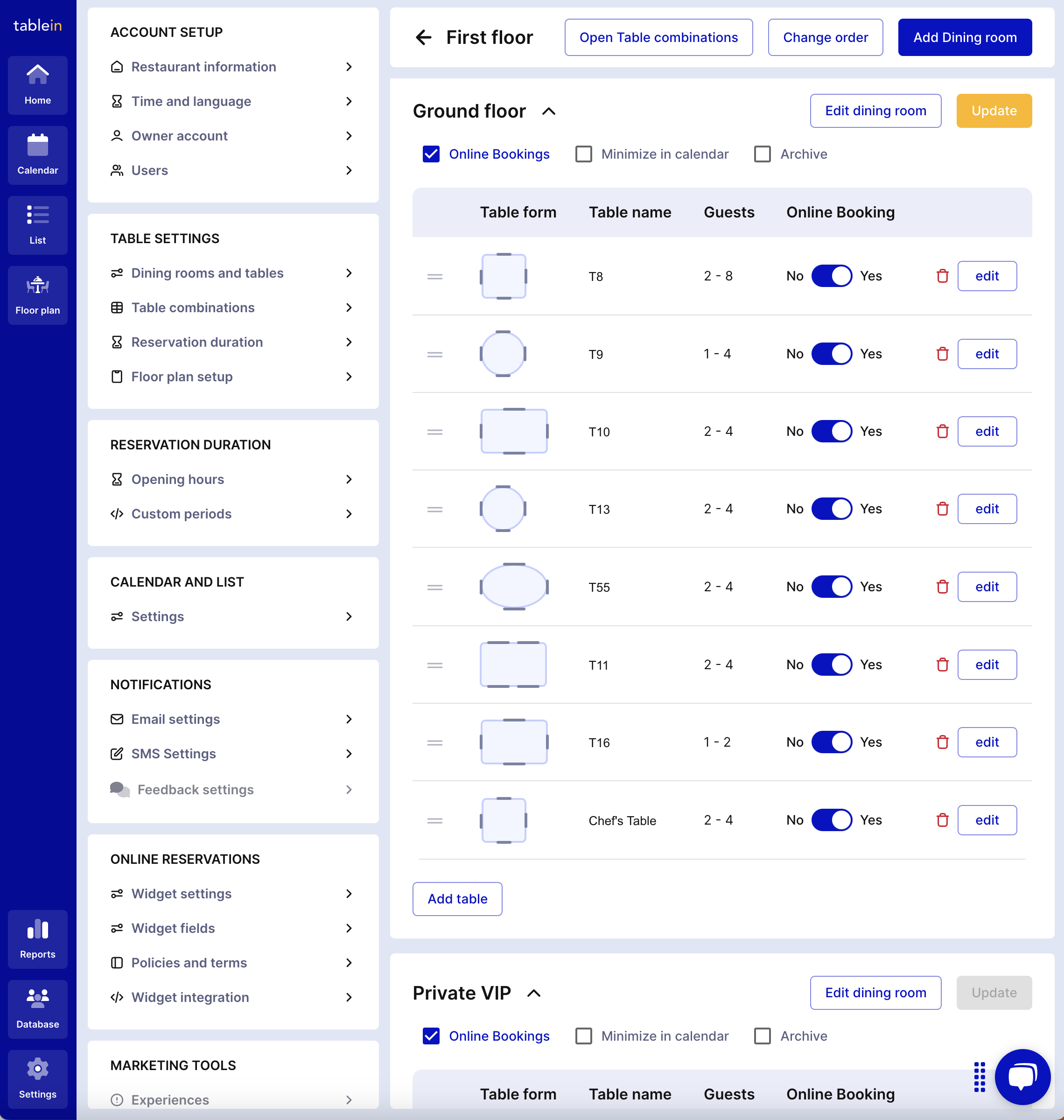 Table Booking System For Small Restaurants (recommended) | Tablein